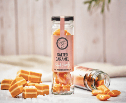 Salted Caramel Rock Candy & Gift Baskets | Same Day Delivery Perth