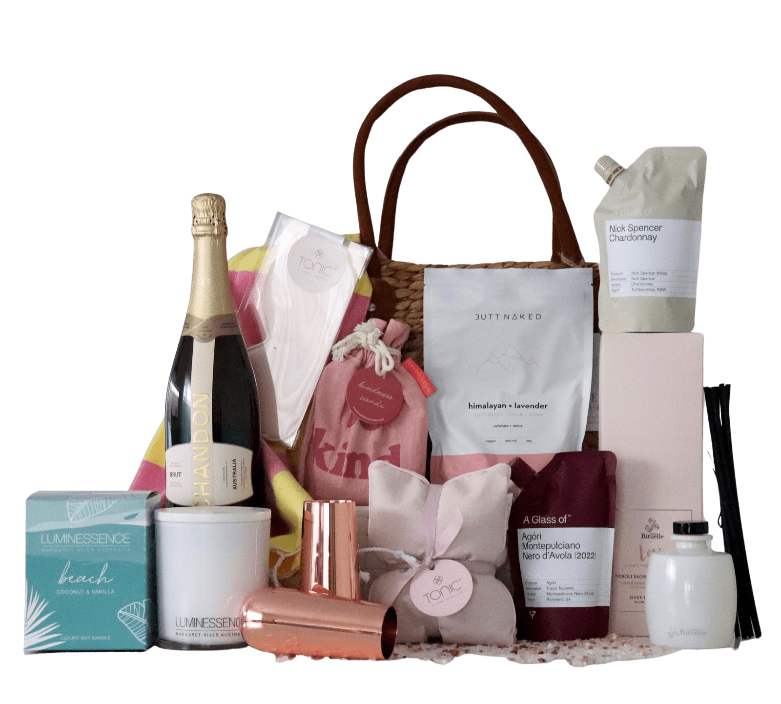 Spa Day Champagne Gift Hamper & Gift Baskets | Same Day Delivery Perth